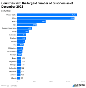 Prison Statistics By Number of Prisoners, Country And Facts (2025)